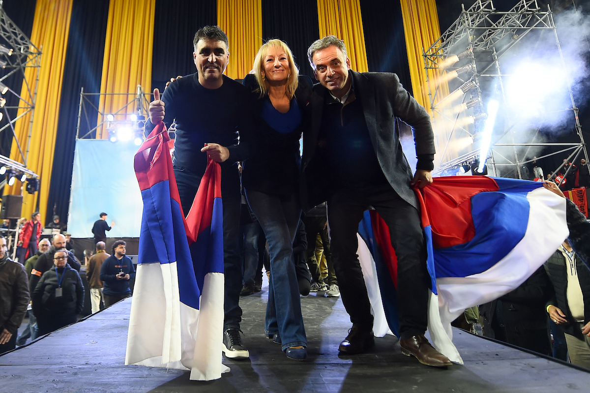 Orsi, Cosse y Lima participaron del acto final del FA - 970 Universal